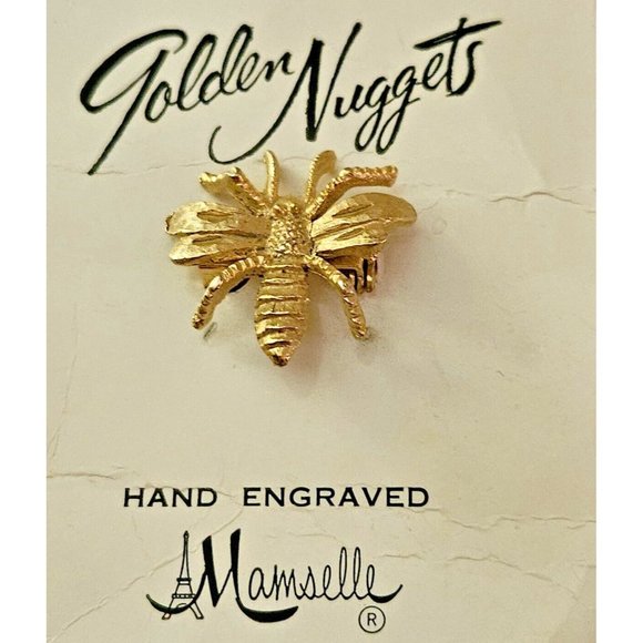 Mamselle | Jewelry | Vintage Mamselle Brooch Pin Gold Tone Bumble Bee ...